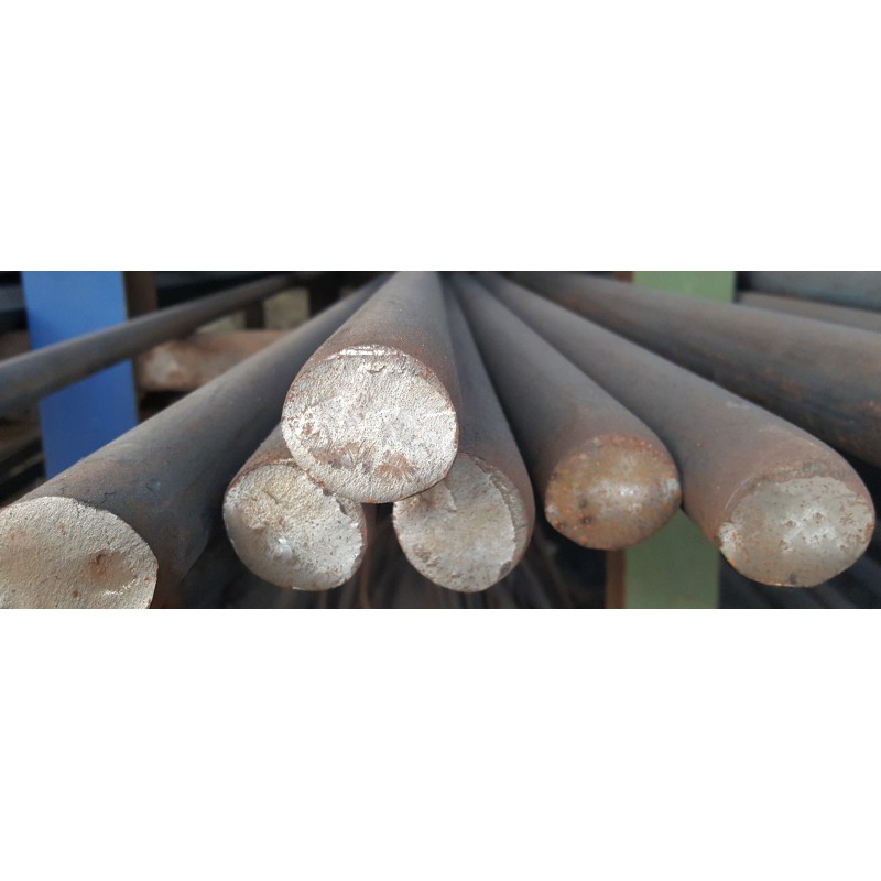 Fer Rond plein lisse ACIER Ø 6 mm laminé à chaud à la découpe S235JR