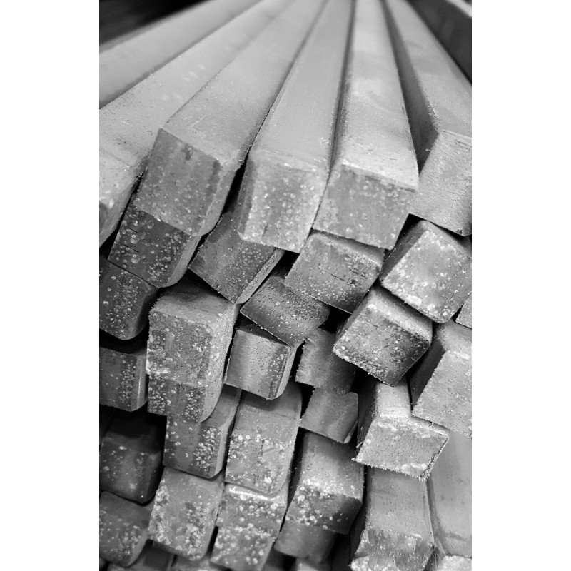 Fer Carré Plein ACIER 10x10 mm laminé à chaud S235JR à la découpe