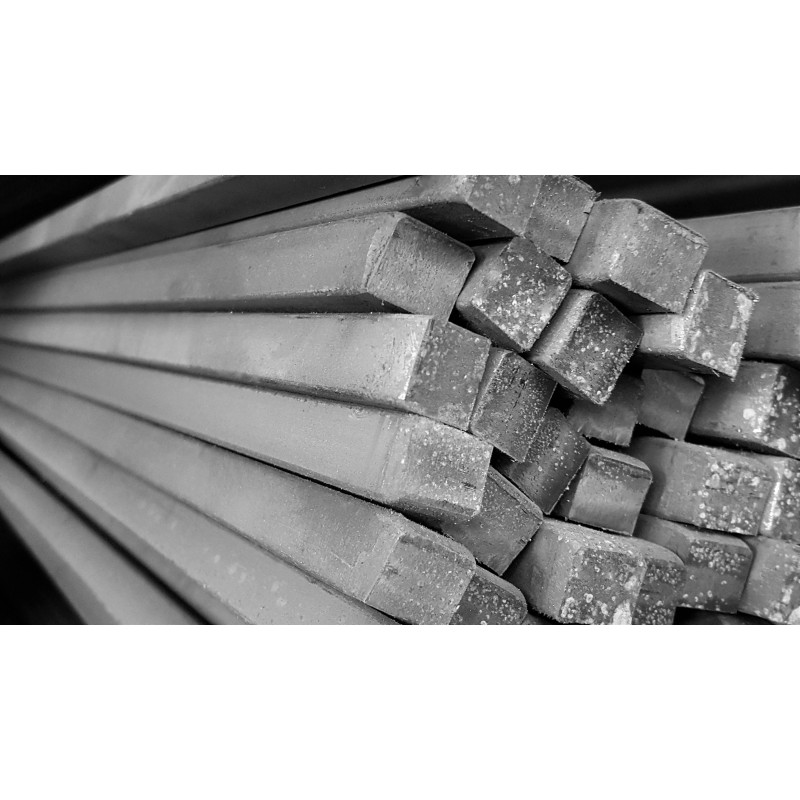 Fer Carré Plein ACIER 20x20 mm laminé à chaud S235JR à la découpe
