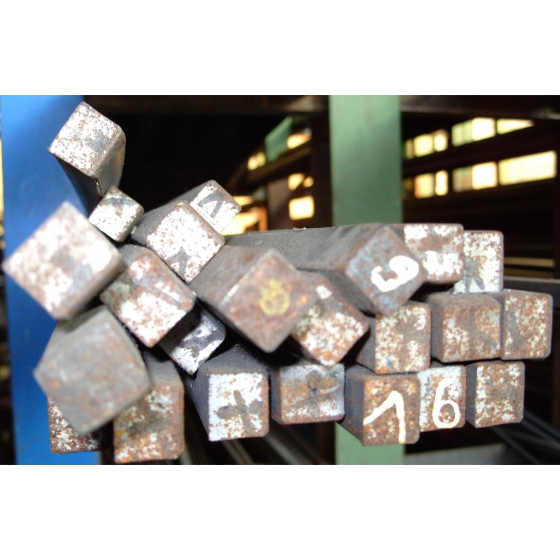 Fer Carré Plein ACIER 40x40 mm laminé à chaud S235JR à la découpe