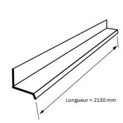 Rive pour Tôle profilée bac acier RAL 7016 Gris Anthracite - 2m10