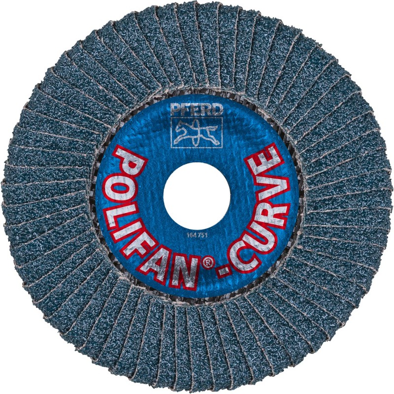 Disque à surfacer à lamelles 125 mm- Grain 40 CURVE 22,23 - PFERD
