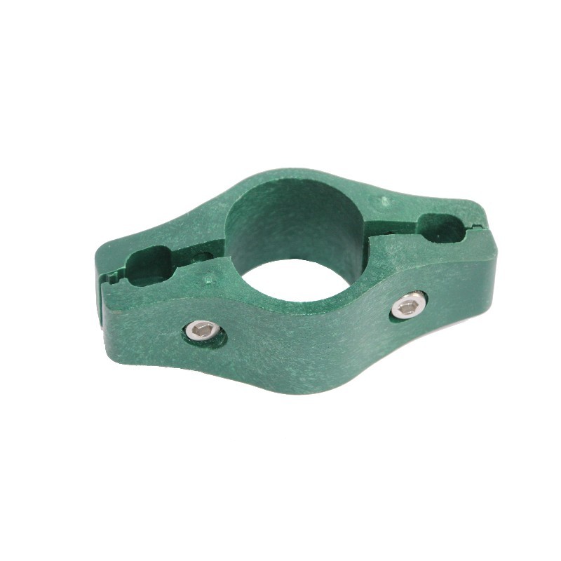 Collier intermédiaire PVC poteau rond 40 mm vert 6005 - Giardino