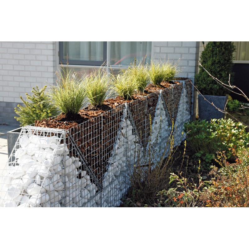 Gabion COMO Triangle H.60 x L.84.8 x P.30 cm - Giardino