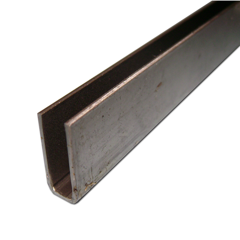 Profilé acier de bordage U.5mm - H.20mm - Ep.1,2mm - L.3800mm