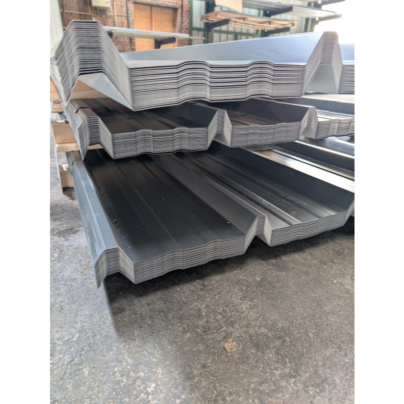 Tôle Bardage 5m bac acier 45-333 pour Toiture-Bardage Gris 7016