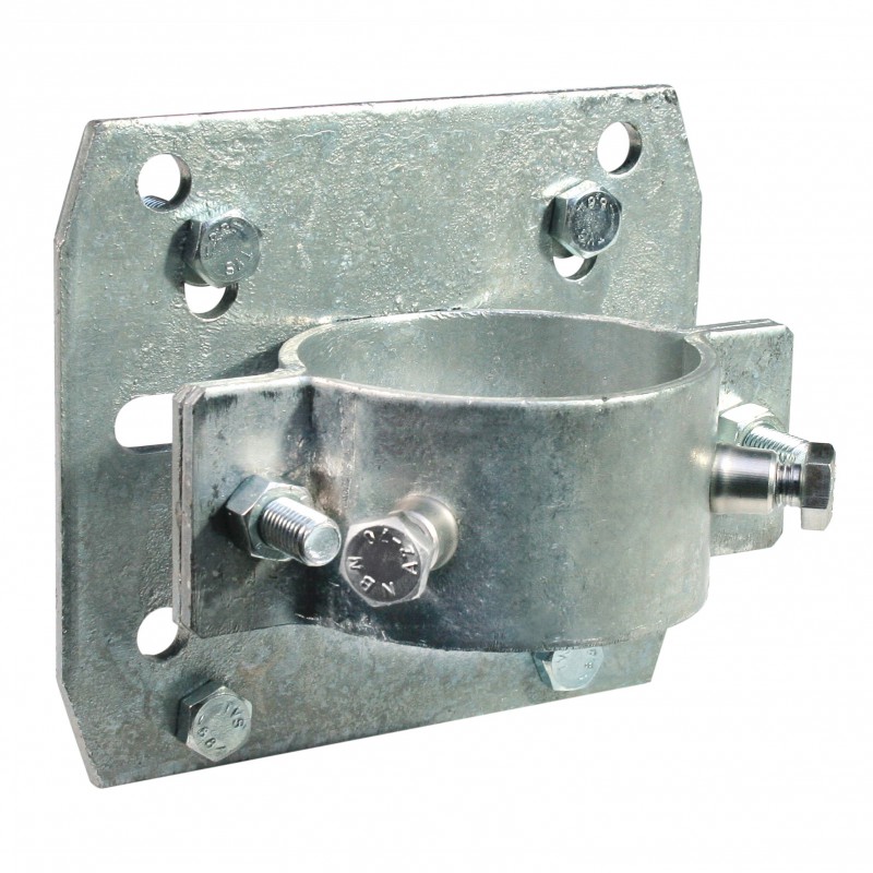 accessoire en acier galvanisé: BRIDE POUR POTEAU Ø102 La Buvette.