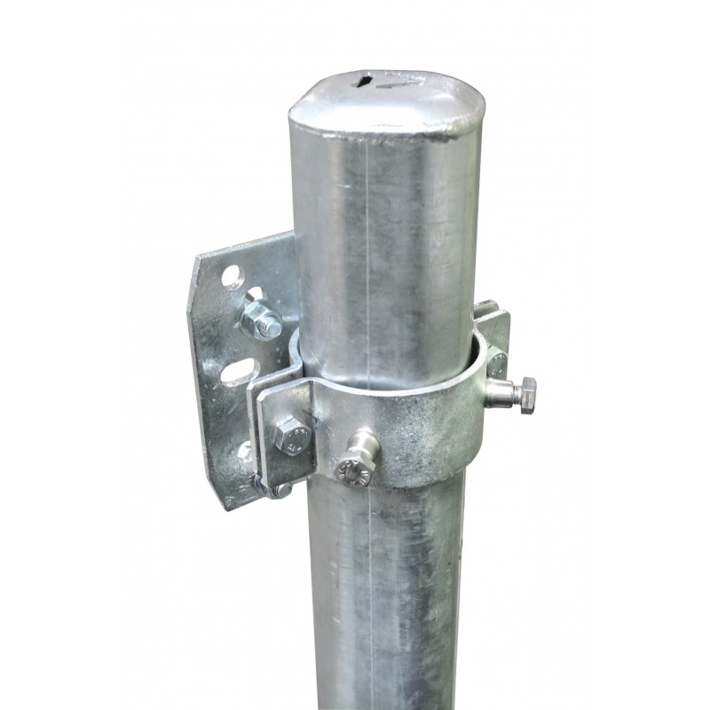 accessoire en acier galvanisé: BRIDE POUR POTEAU Ø102 La Buvette.