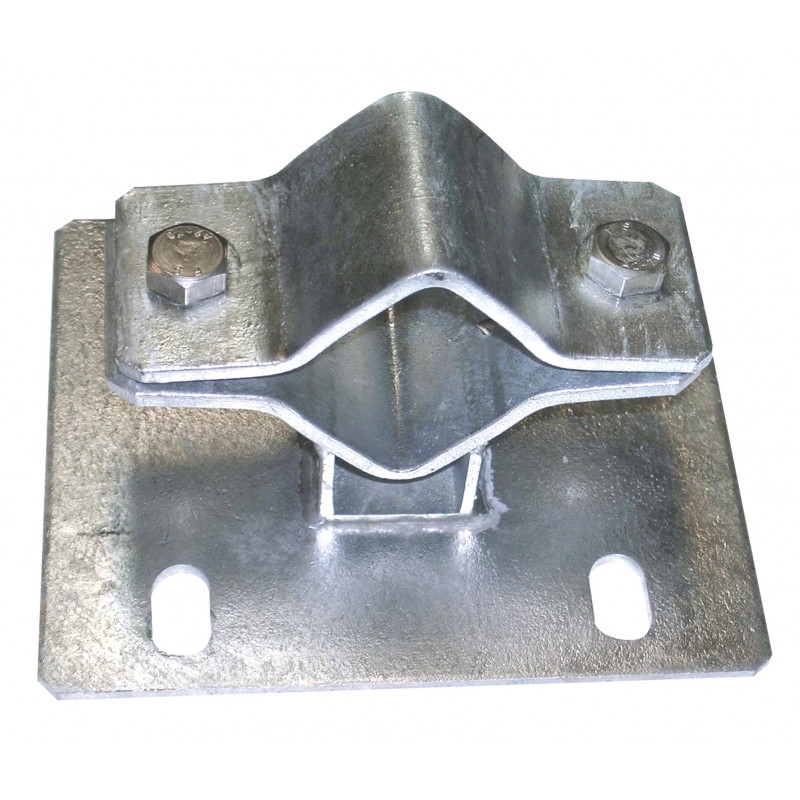 accessoire en acier galvanisé Bride pour tube de 50 à 75mm La Buvette.