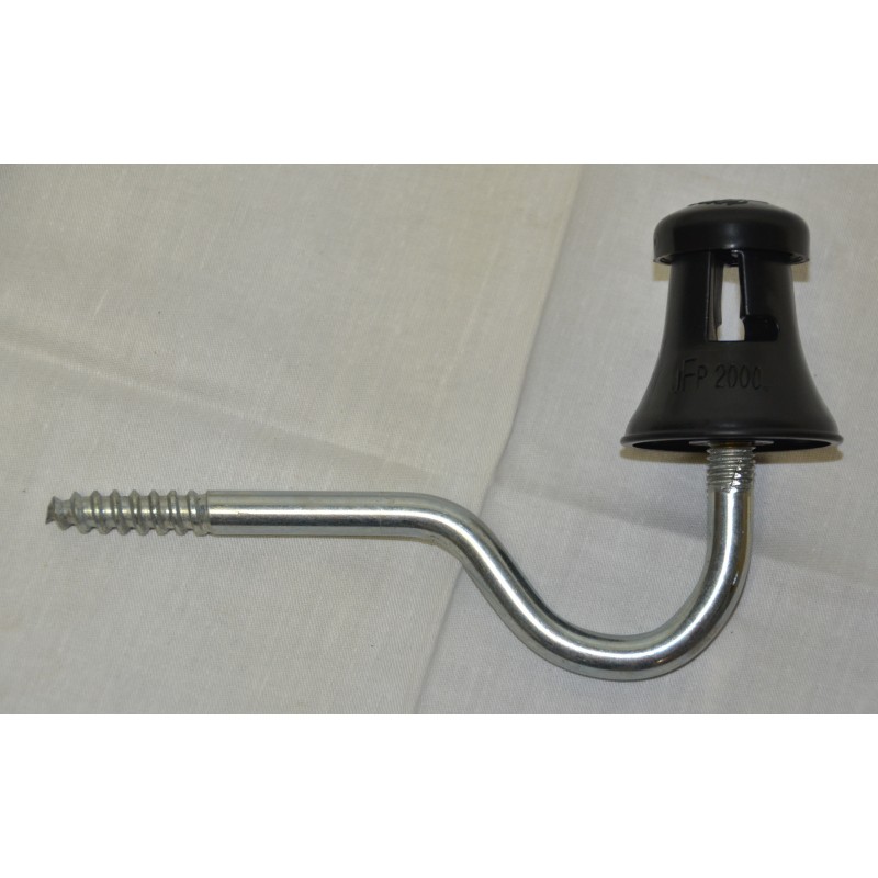 Isolateur pour clôtures FERRURE POUR PIQUET BOIS 12/12