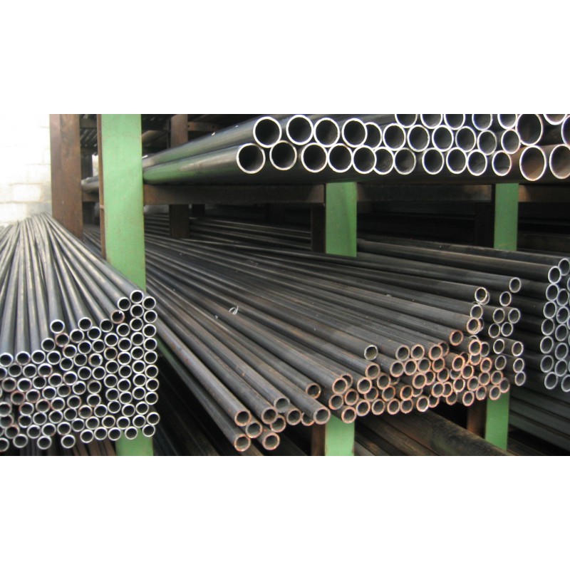 Tube rond Acier soudé noir Construction Ø 42,4 x 2,65 mm à la découpe