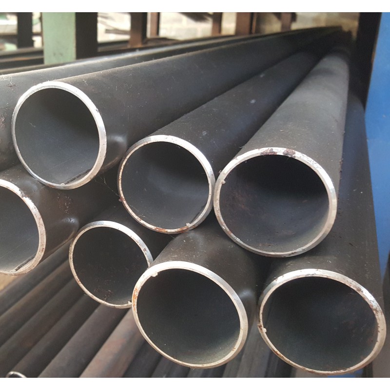 Tube rond Acier Gaz soudé noir Ø 48,3 mm x 3,25 mm à la découpe